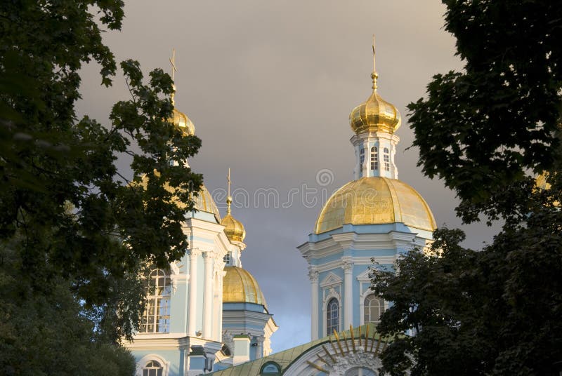Blue church stock image. Image of spire, religion, peak - 17969615