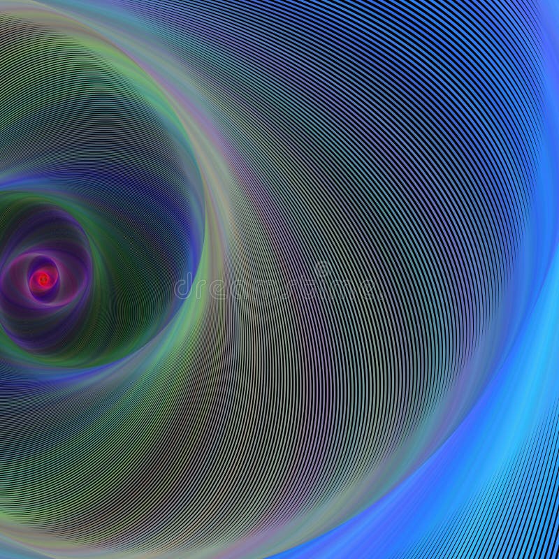 Blue, Circle, Close Up, Fractal Art Stock Photo - Image of circle ...