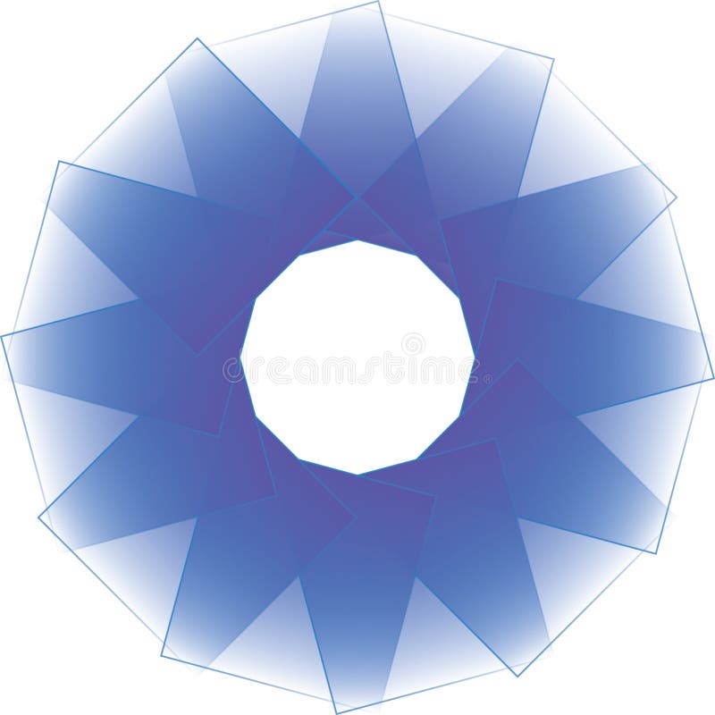 Blue Circle Design Vector Round Design Stock Illustration ...