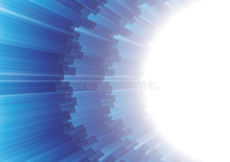 Blue Circle Digital Pixel Blast Abstract Background Stock Vector ...