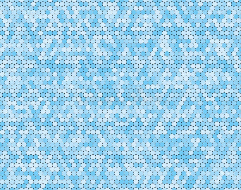 Blue Circle Dot Bubble Mosaic Tiles Background Ilustración del Vector ...