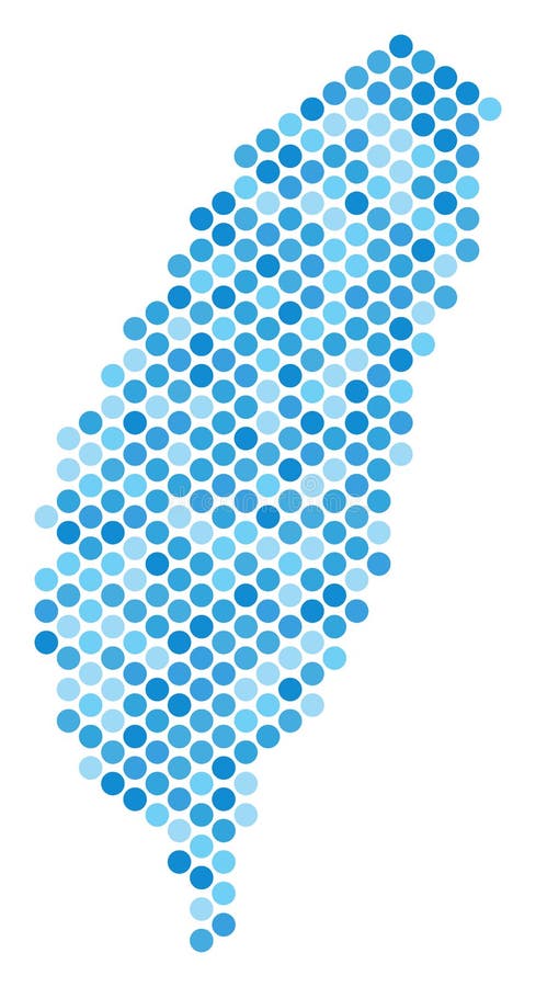 Blue Map of Taiwan Administrative Divisions with Travel Infographic ...