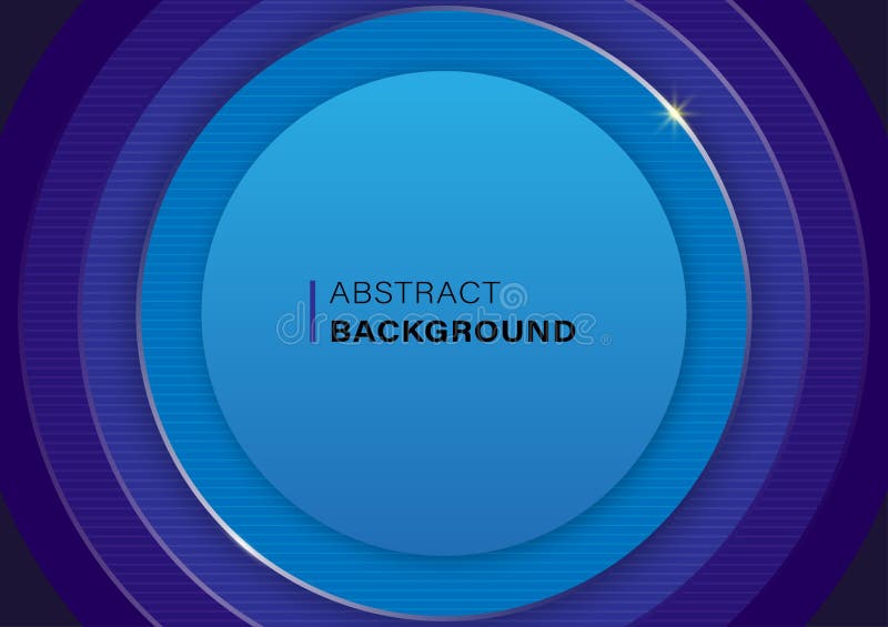 Blue Circle Frame Stacking Multiple Pieces Background Stock Vector ...