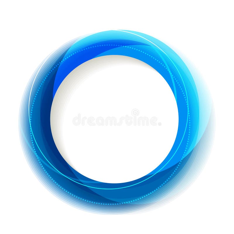 Blue circle frame stock illustration. Illustration of business - 37432960