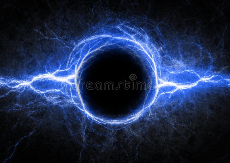 Red circle lightning stock illustration. Illustration of abstract ...