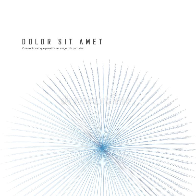 Blue Circle Modern Ray Star. Modern Sunburst Creative Shapes Background ...