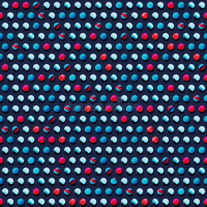 Blue Circle Seamless Pattern Stock Vector - Illustration of life, green ...