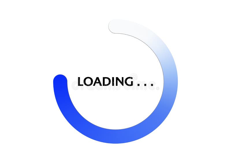 Blue Circle Progress Loading Bar Stock Vector - Illustration of simple ...