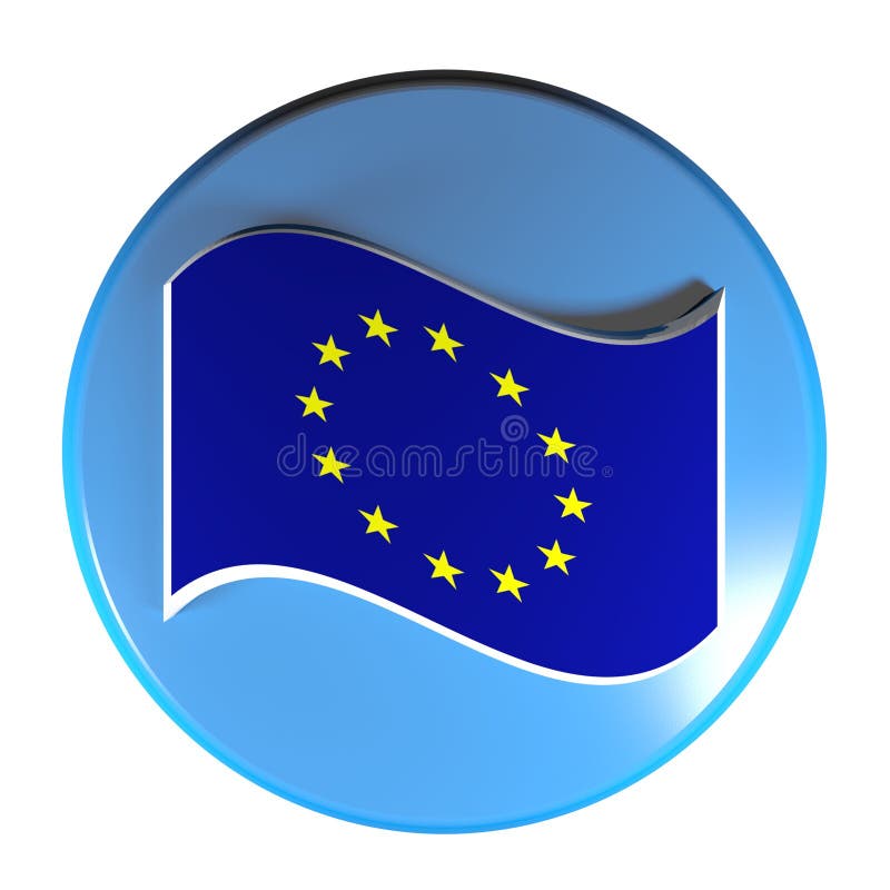 Blue Circle Push Button Arrow Right and Up - 3D Rendering Illustration Stock Illustration ...