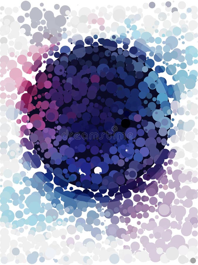 Blue Circle with Ring in Bubble Texture Stock Vector - Illustration of ...