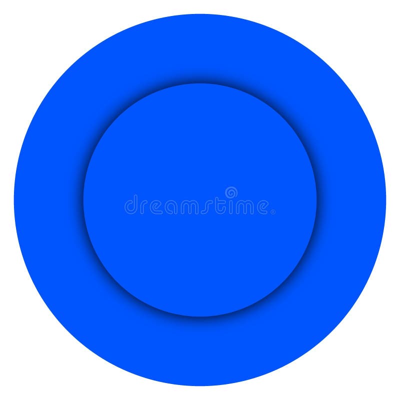 Blue Circle Shape Label for Website Graphics Stock Illustration ...