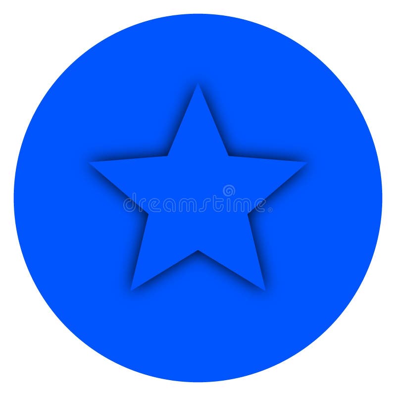 Blue Circle Shape Label for Website Graphics Stock Image - Image of ...