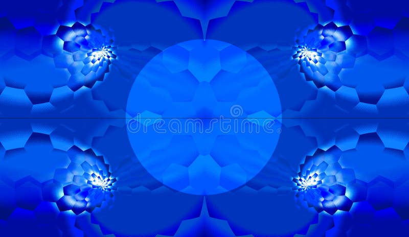 Blue Circle Shapes Abstract Background Illustrations Stock Image ...