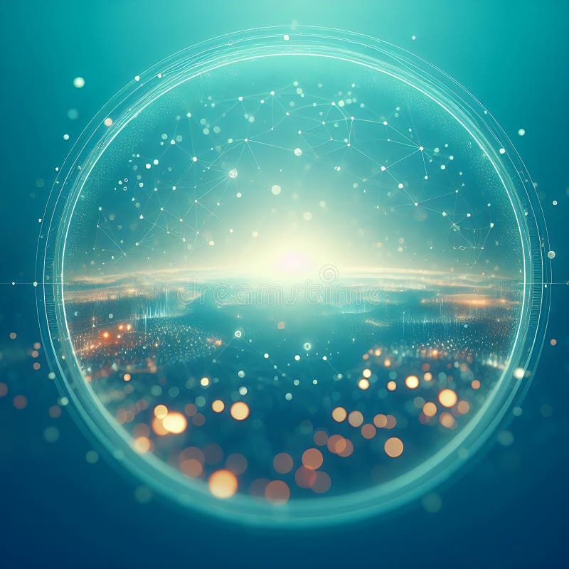 A Blue Circle with a Sun in the Middle. the Sun is Surrounded by a Lot ...