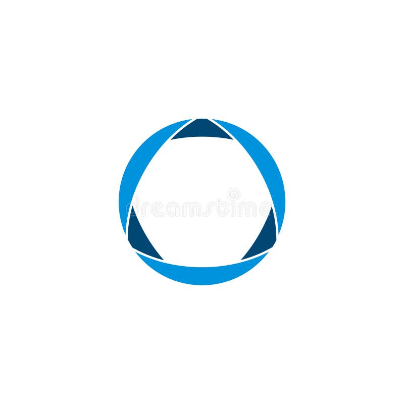 Blue Circle Swoosh Logo Template Illustration Design. Vector EPS 10 ...