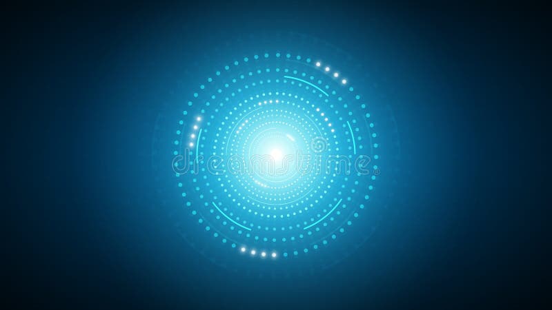 Blue Circle Technology Abstract Vector Background,futuristic Science ...