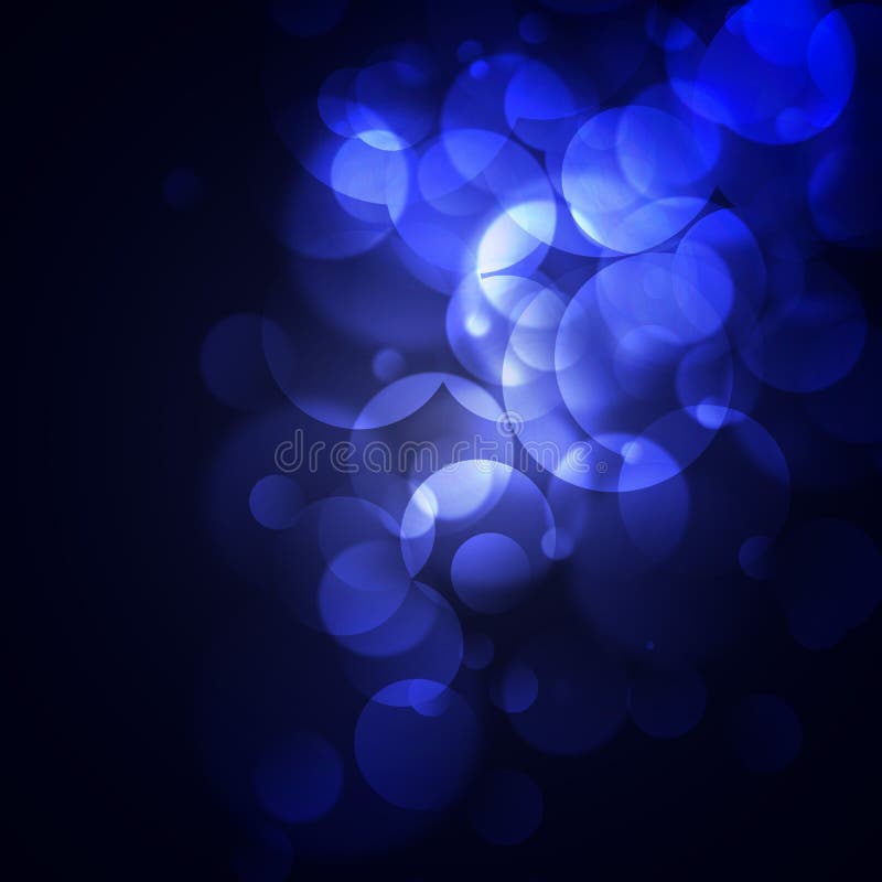 Blue Circles on a Dark Background Stock Illustration - Illustration of ...