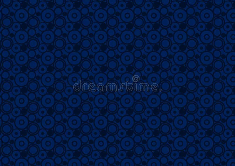 Blue Circles Pattern Design for Wallpaper Stock Illustration ...