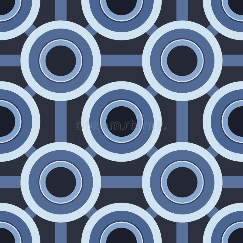 Blue CIrcles Pattern stock illustration. Illustration of shape - 51978810
