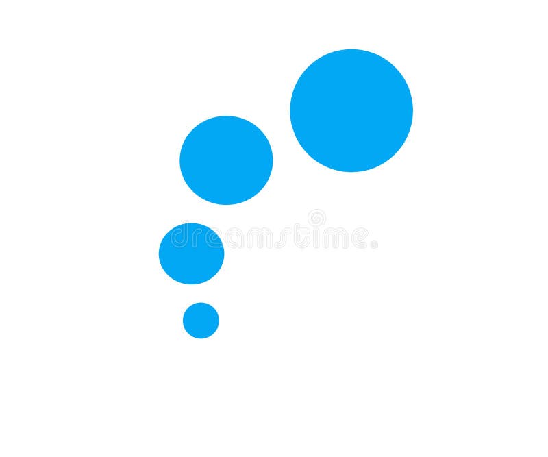 4 Blue Circles on a White Background Stock Illustration - Illustration ...