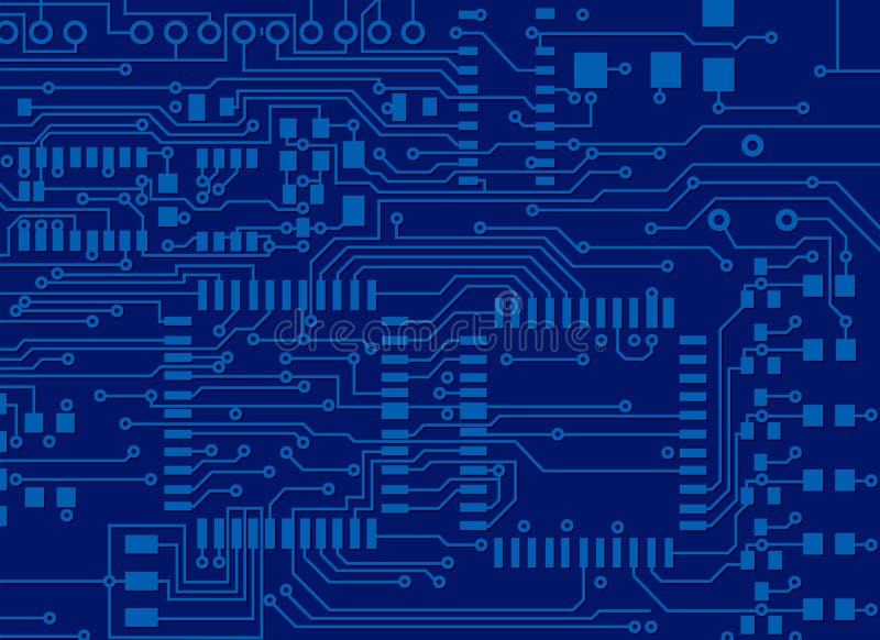 Circuit Board Design Blue