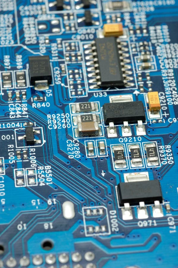 Blue circuit board stock photo. Image of desktop, blue - 5550440