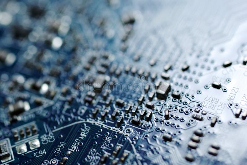 Blue Circuit Board. Picture Image: 8022314