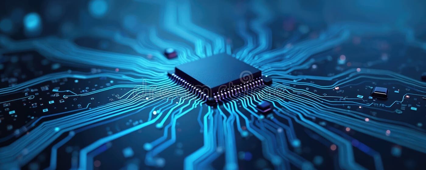 Futuristic Ai Processing Unit Chip Stock Illustrations – 2,589 Futuristic Ai Processing Unit ...