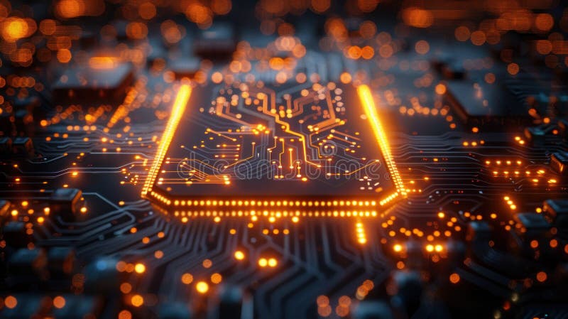 Blue Circuit Board Electronics Digital Technology Banner Vector ...