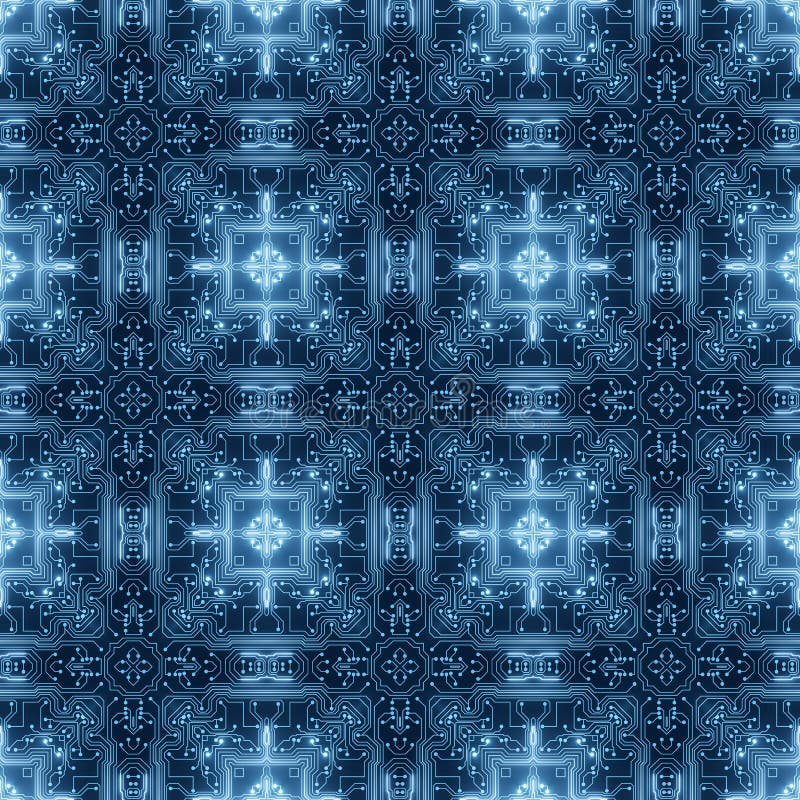 Circuit Board Seamless Blue Pattern Stock Illustrations – 745 Circuit Board Seamless Blue ...