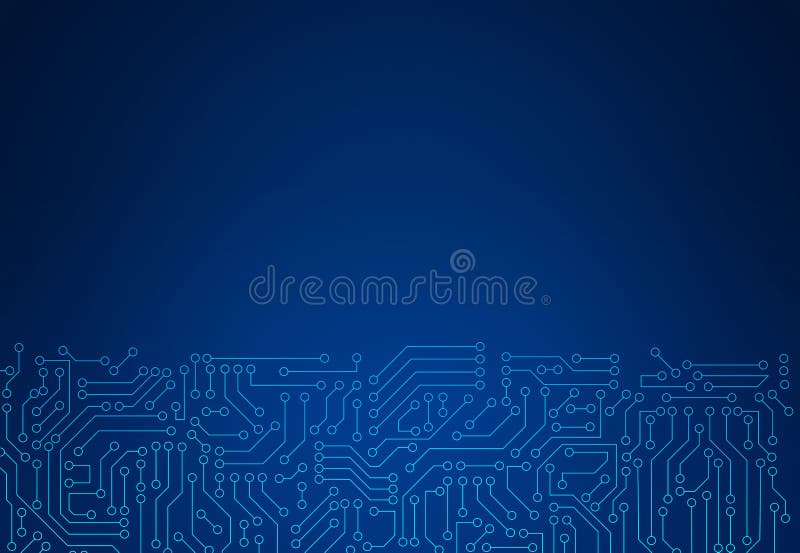 Blue Circuit Board Pattern Texture. High-tech Background in Digital ...