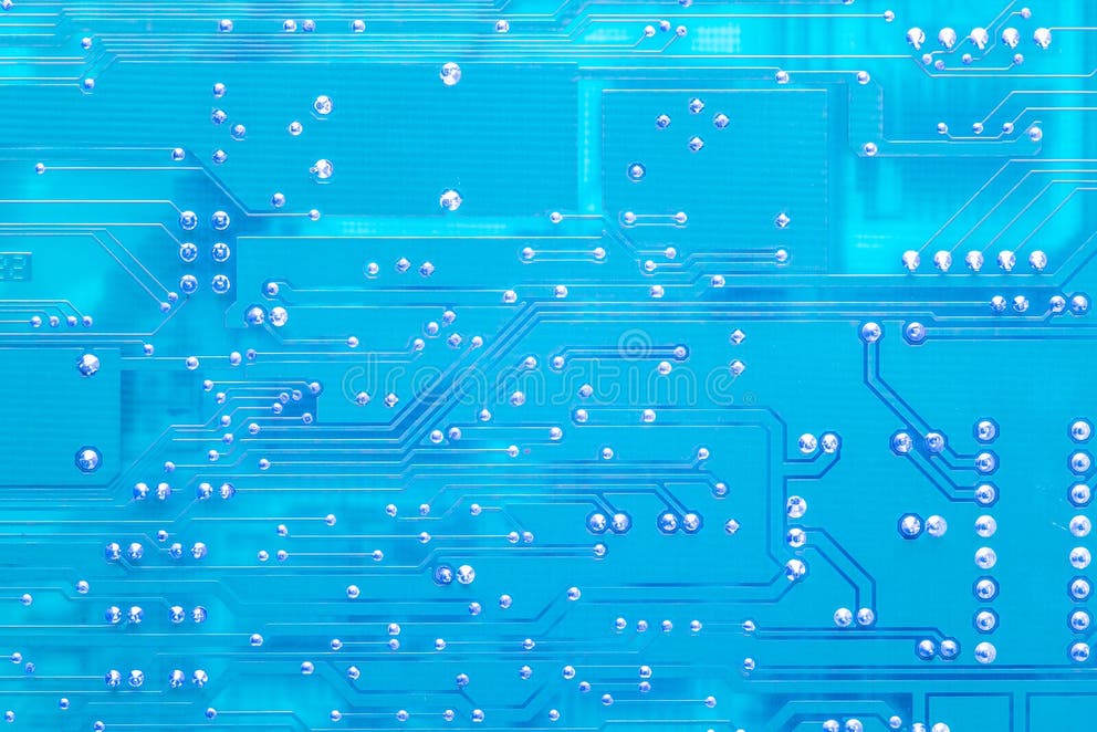 Blue circuit board texture stock image. Image of component - 118885253
