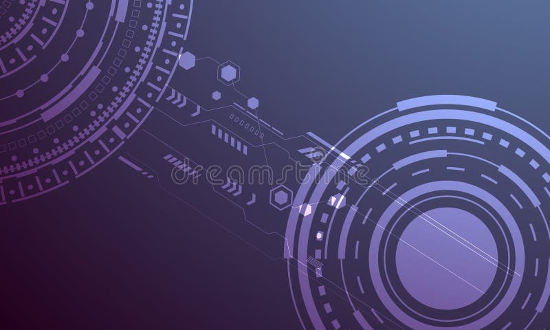 Blue Circuit Lines Circles Networking Connection Abstract Technology ...