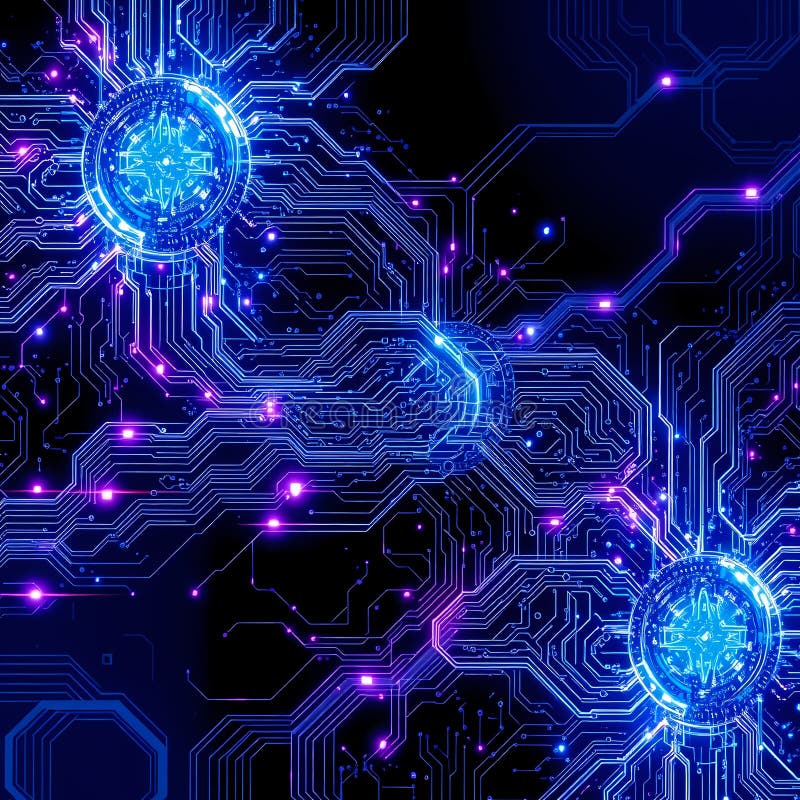 Technological Abstract Background in Dreamstime Stock Illustration - Illustration of typical ...