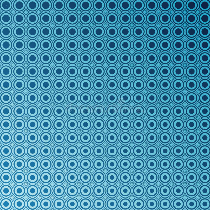 Blue Circular Abstract Tiled Background Stock Vector - Illustration of ...