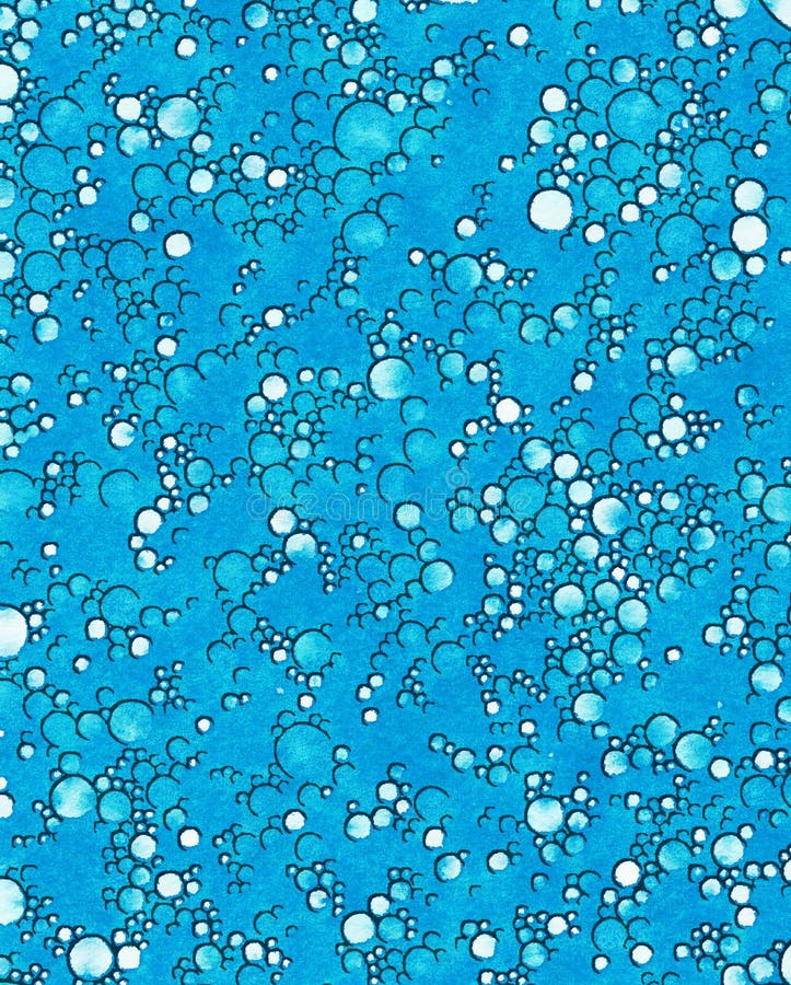 Bubble Textured Blue Background Design Pattern Wallpaper Stock ...