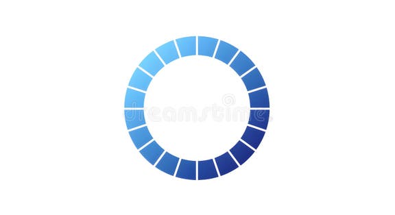 Blue Circular Progress Bar Symbol Represents Loading or Data ...