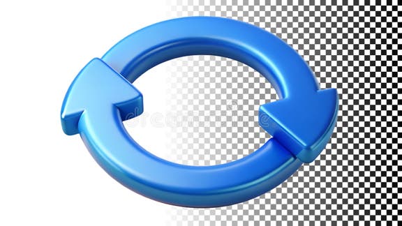 Blue Circular Refresh Arrows Reload Sync Update Cycle Symbol Png Transparent Image Generative AI ...