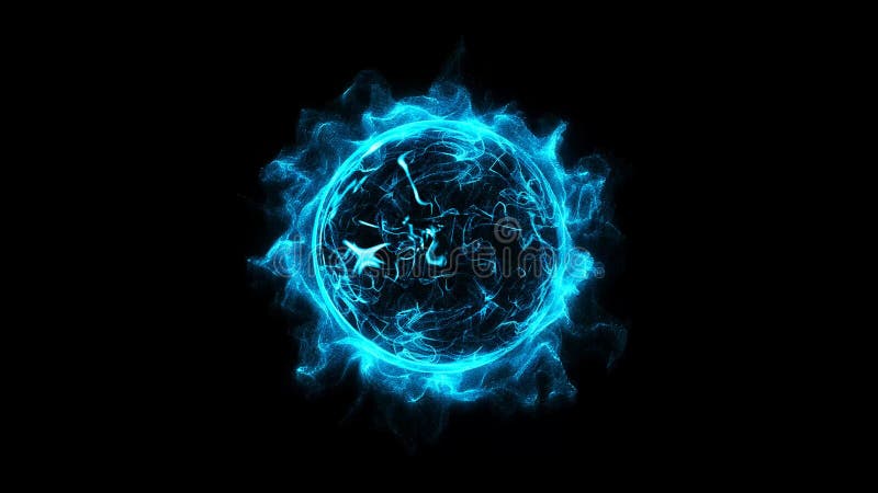 Blue Circular Shinning Glowing Light Ring Sparkle Powerful Effect Dust ...