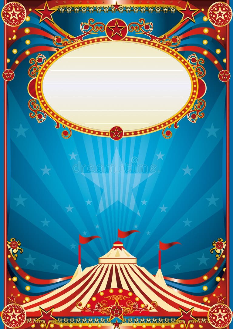 Blue Circus Background Stock Illustrations – 16,575 Blue Circus ...