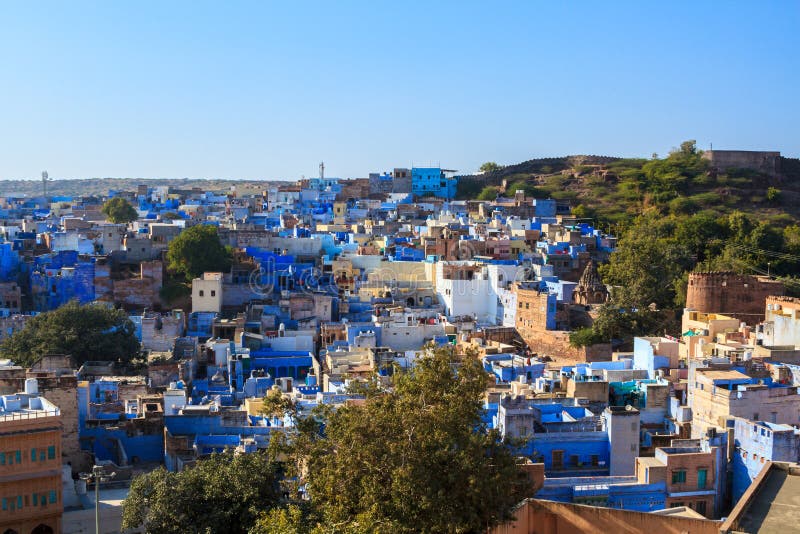 Blue City stock photo. Image of historical, painted, paint - 86320548