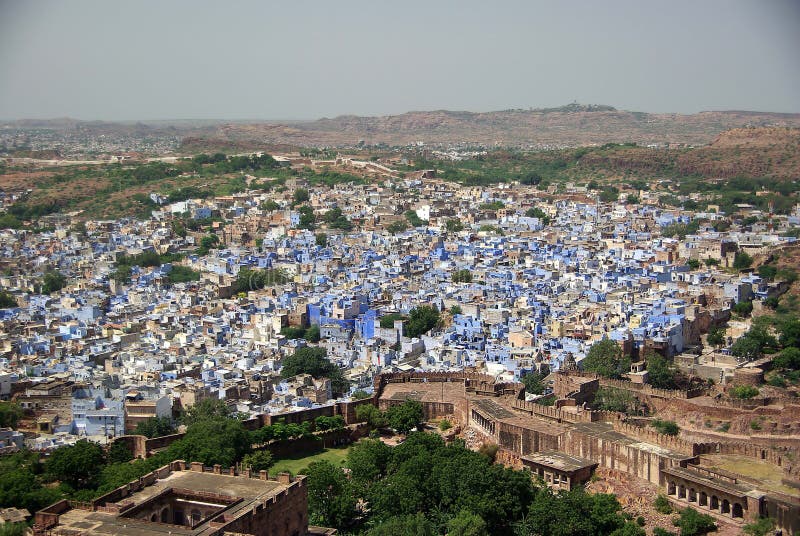 Blue City Of Jodhpur, Rajasthan Stock Image - Image of city, asia: 7917675