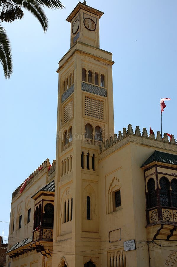 The blue city of Larache stock photo. Image of larache - 211112308