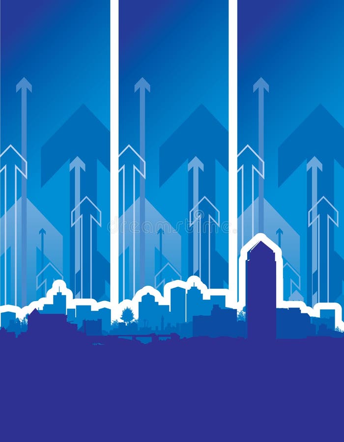 Blue cityscape stock vector. Illustration of banner, move - 12690412