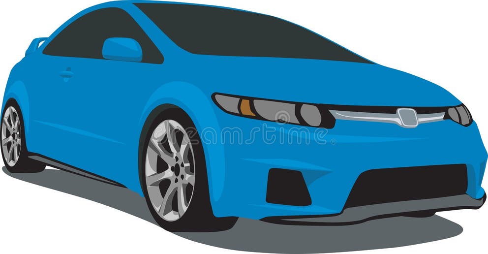 Honda Civic Vector Stock Illustrations – 36 Honda Civic Vector Stock ...