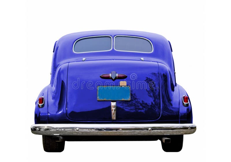 Blue Classic Car stock image. Image of expensive, reflective - 5879061