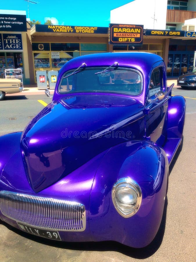 Blue classic car editorial stock photo. Image of saphire - 49568233
