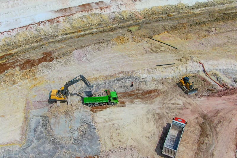 Clay mining stock image. Image of engineering, construction - 29011817