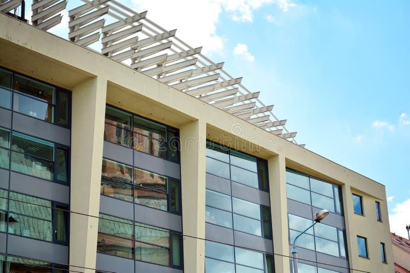 The Windows of a Modern Building for Offices Stock Photo - Image of ...
