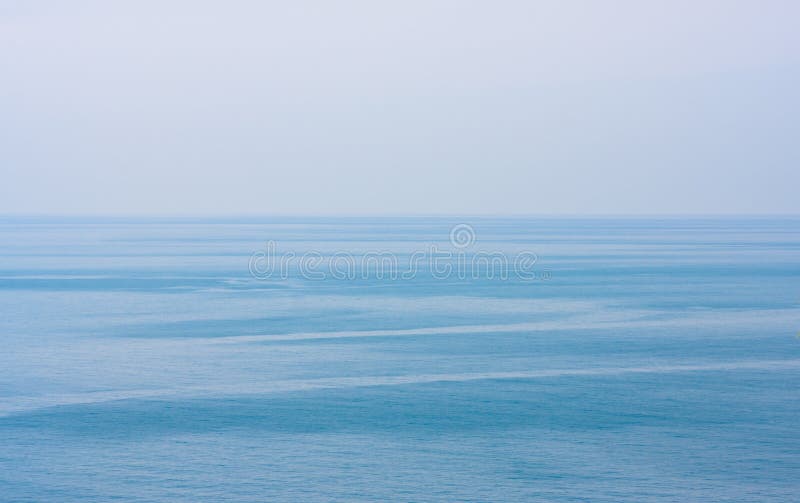Blue Clean Sea or Ocean and Clear Sky Background Stock Photo - Image of ...